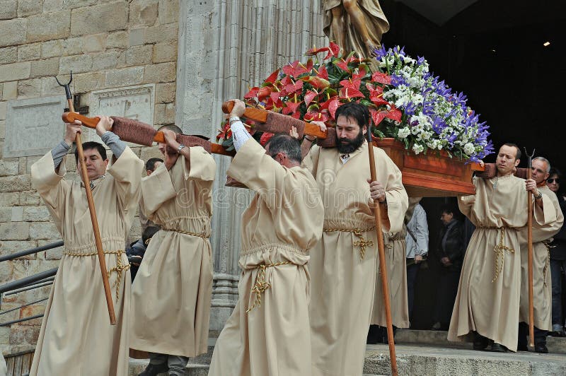 Holy week procession editorial photography. Image of europe - 70053317
