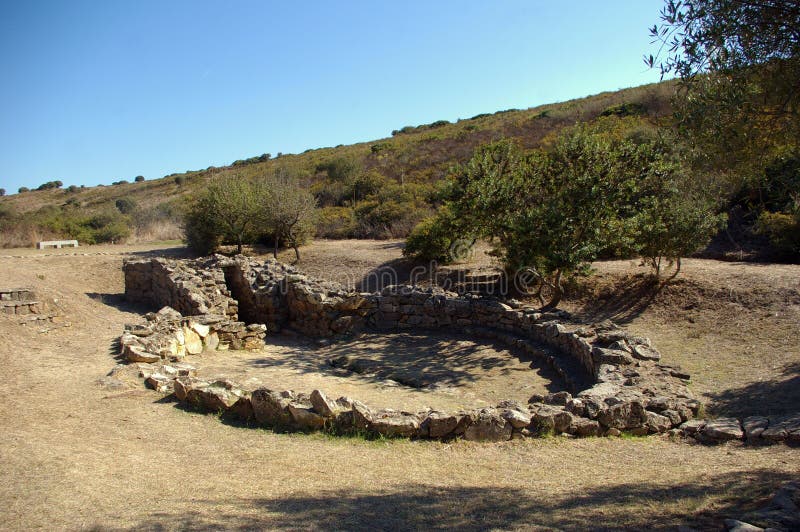 Holy Well Sa Testa, Sardinia. Stock Image - Image of ancient, structure ...
