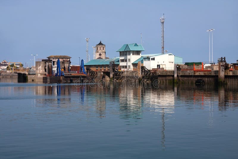 Holyhead Harbour stock photo. Image of harbor, breakwater - 25153386