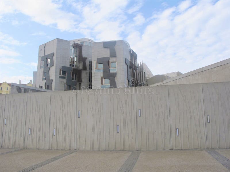 Holyrood Parliament Building in Edinburgh Stock Photo - Image of ...