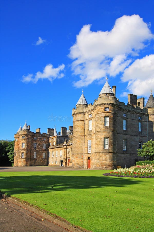 Holyrood Palace in Edinburgh, Scotland on a Sunny Day Stock Image ...