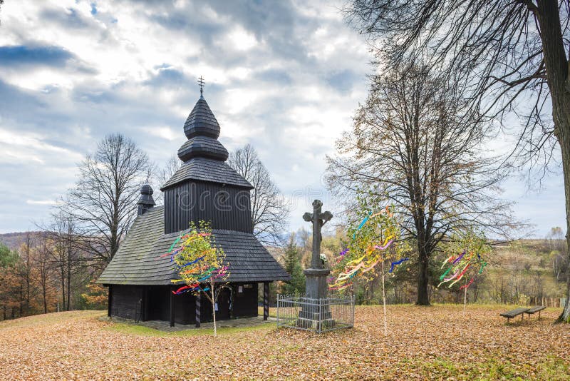 Holzkirche, Ruska Bystra, Slowakei Stockbild - Bild von slowakei ...