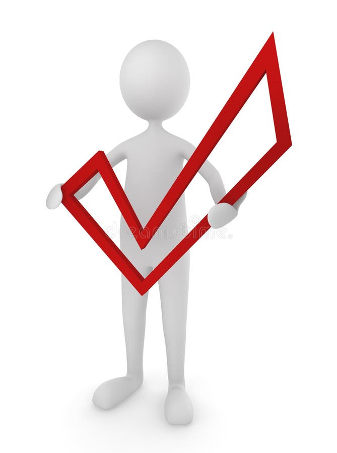 Correcto stock de ilustración. Ilustración de valide, gente - 6623102