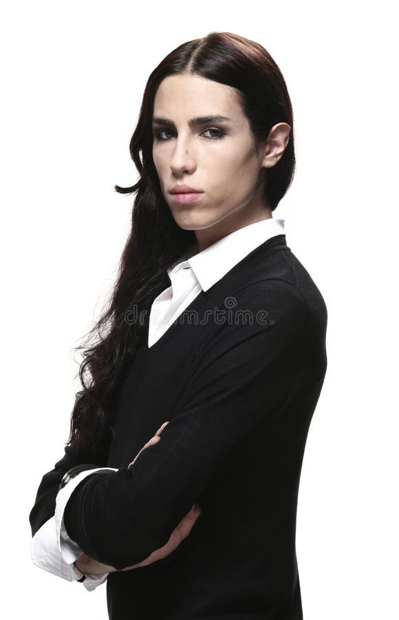 Hombre andrógino imagen de archivo. Imagen de joven, fondo - 9298753