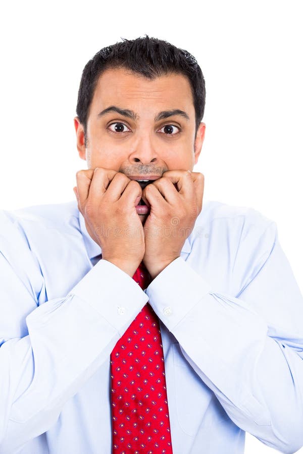 Hombre asustado imagen de archivo. Imagen de anuncio - 32373753