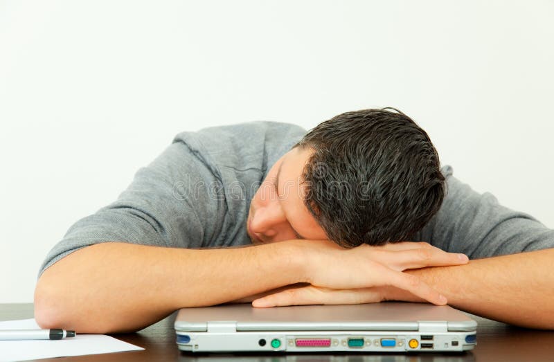 Hombre Cansado De La Oficina Imagen de archivo - Imagen de persona ...