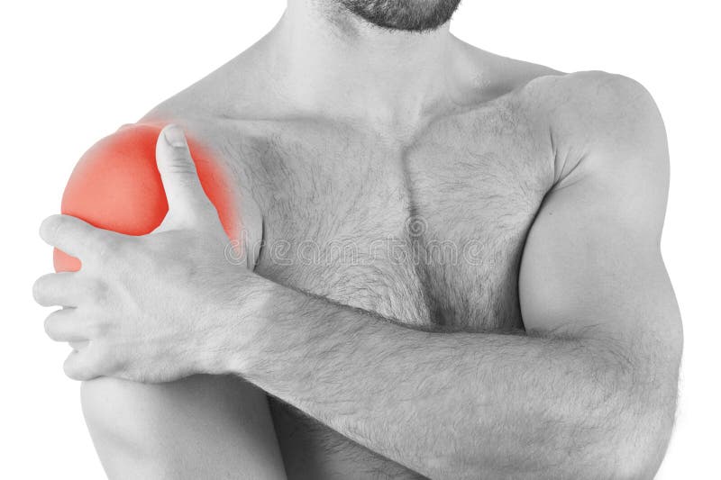 Hombre Con Dolor Del Hombro Foto de archivo - Imagen de medicina, salud ...