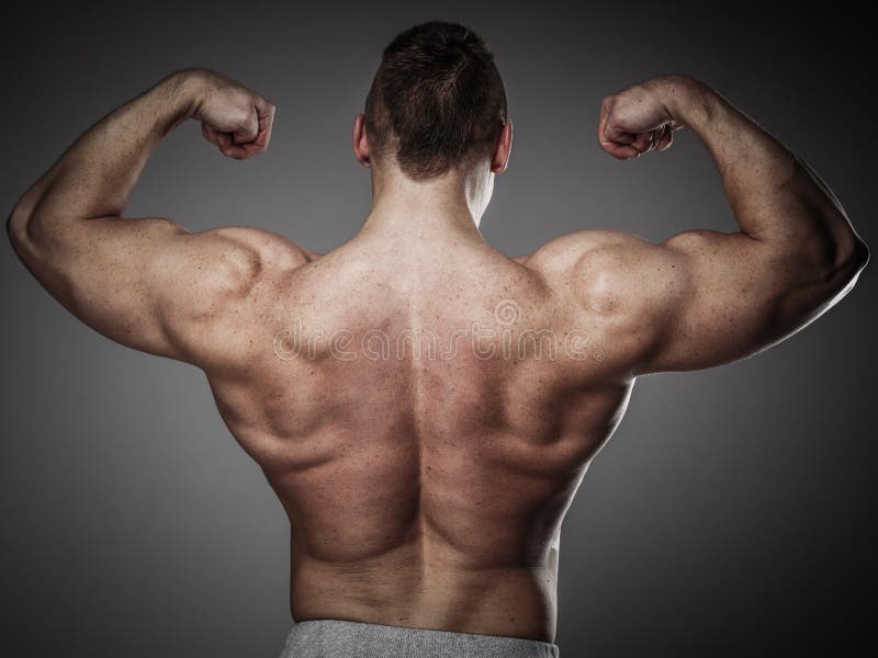 Hombre Con Torso Musculoso Posando Imagen de archivo - Imagen de ajuste ...