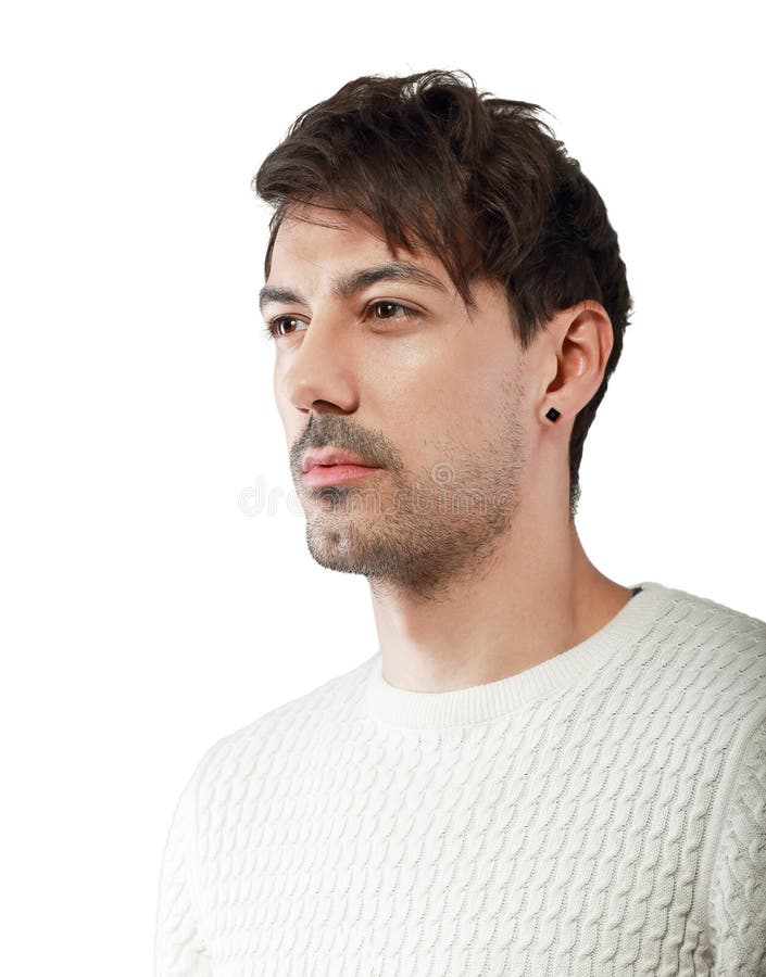 Hombre Joven Con El Vistazo Despectivo Foto de archivo - Imagen de ...