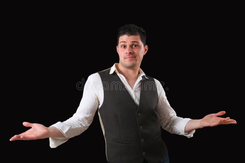 Hombre Con Gesto De La Duda Imagen de archivo - Imagen de hombre, duda ...