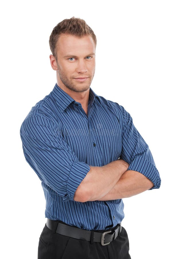 Hombre confiado. imagen de archivo. Imagen de belleza - 33771005