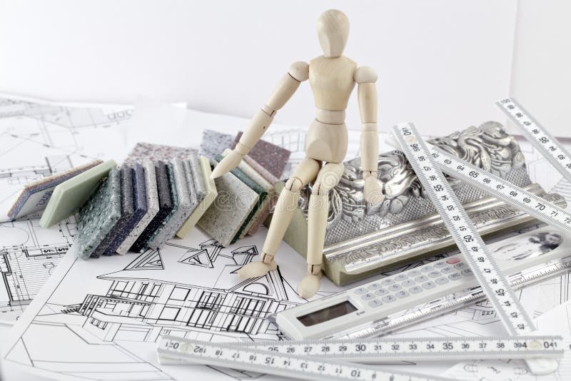 Hombre De Madera, Muestras Del Color De Materiales Imagen de archivo ...