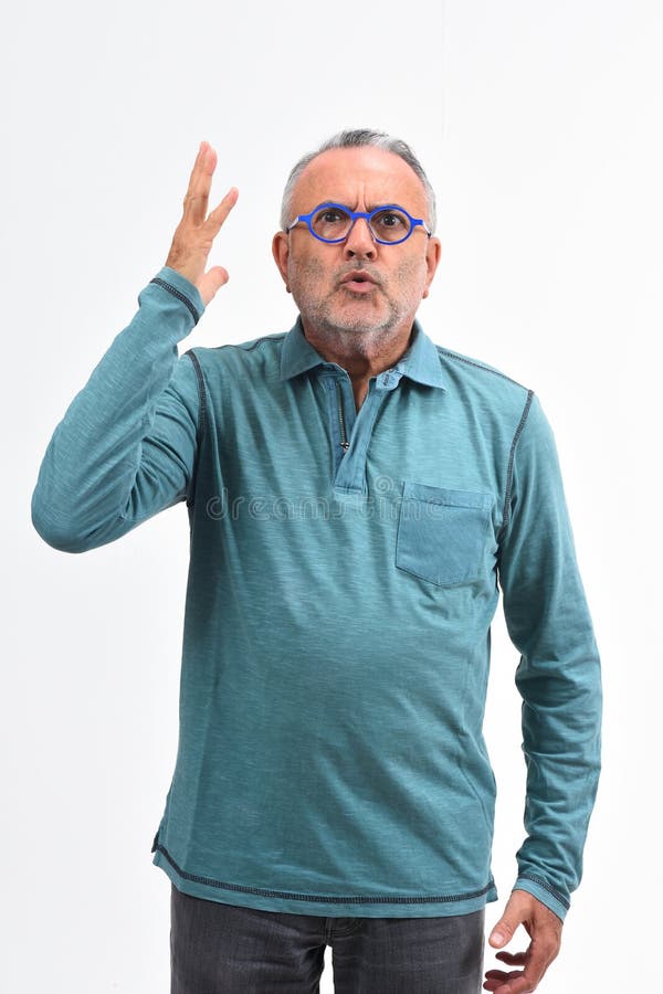 Hombre De Molestia Con La Mano Aumentada Imagen de archivo - Imagen de ...