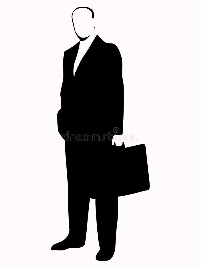 Silueta Del Negro Del Hombre De Negocios Del Vector Ilustración del ... Silueta Del Negro Del Hombre De Negocios Del Vector Ilustración del ...