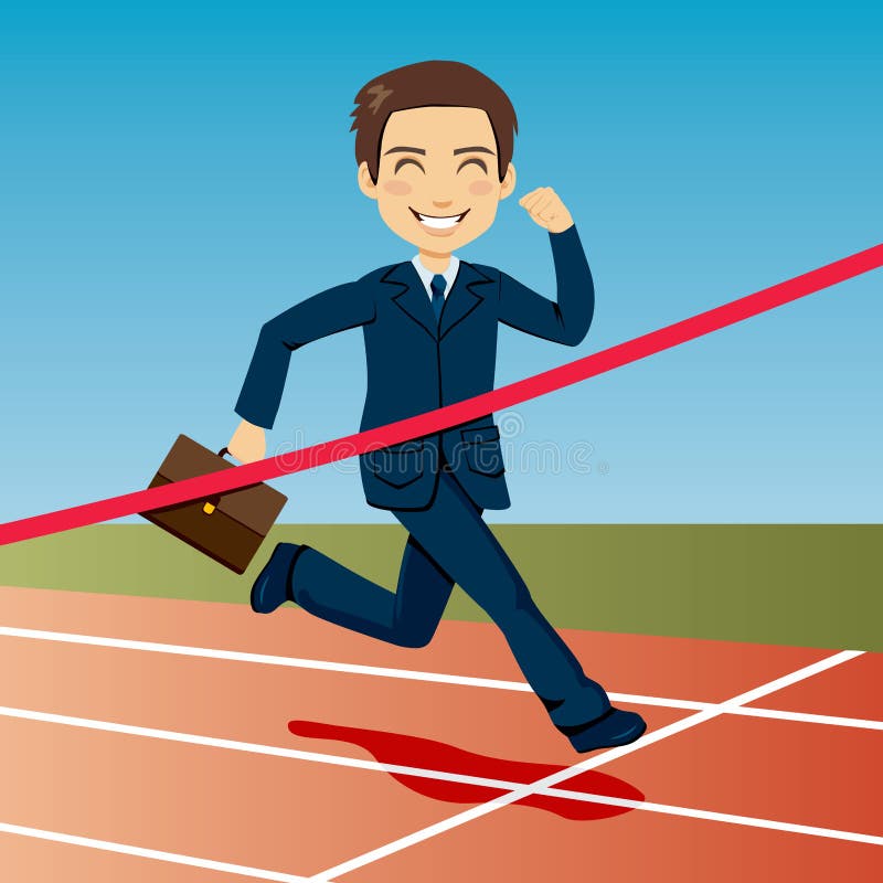 Hombre De Negocios Acertado Ilustración del Vector - Ilustración de ...