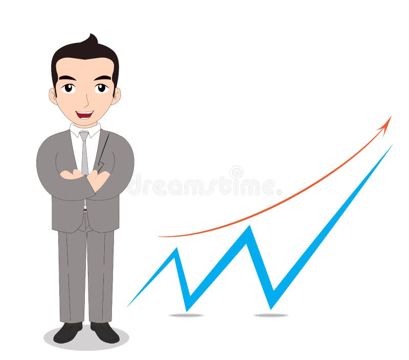 Hombre De Negocios Que Trabaja En La Oficina Ilustración del Vector ...