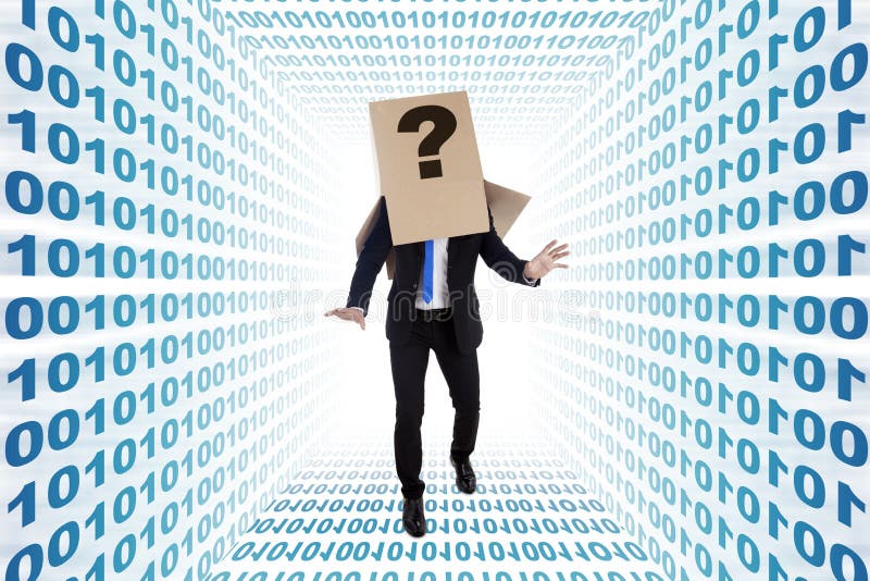 Hombre De Negocios Desorientado Foto de archivo - Imagen de binario ...