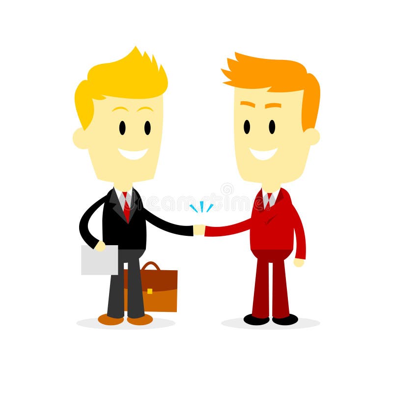 Hombre De Negocios Dos Que Hace Un Trato Ilustración del Vector ... Hombre De Negocios Dos Que Hace Un Trato Ilustración del Vector ...