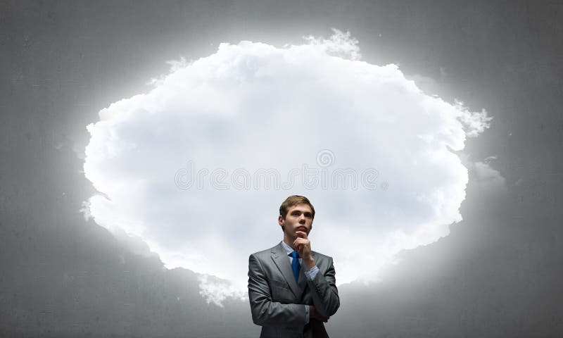 Hombre De Negocios E Ideas En Su Cabeza Foto de archivo - Imagen de ...