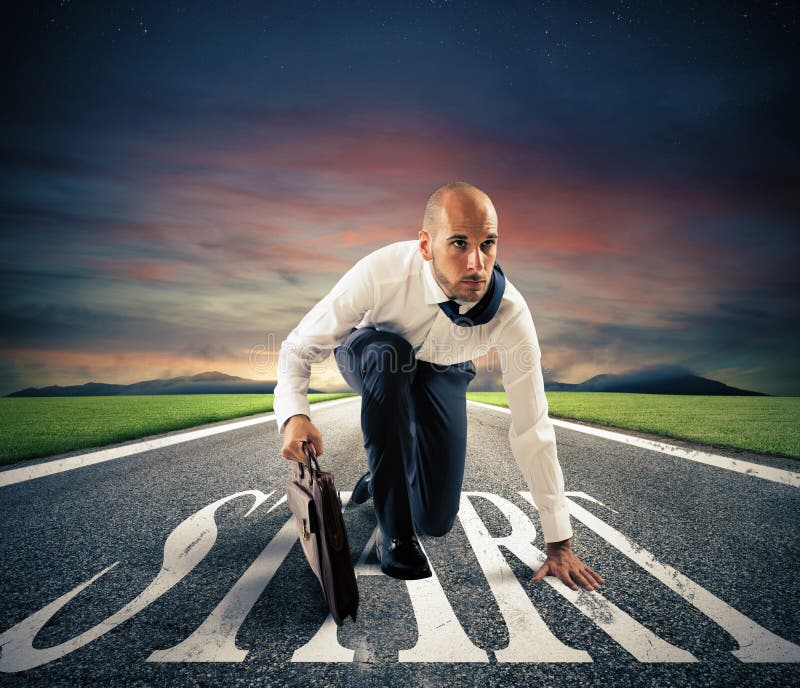 Hombre De Negocios Listo Para Comenzar Imagen de archivo - Imagen de ...