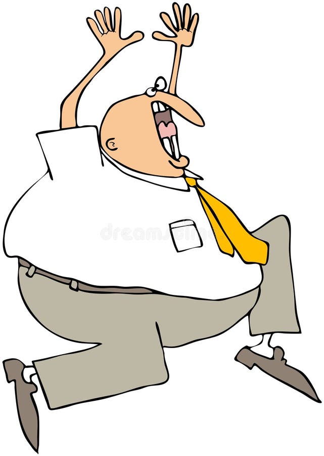 Hombre de negocios loco stock de ilustración. Ilustración de loco ...