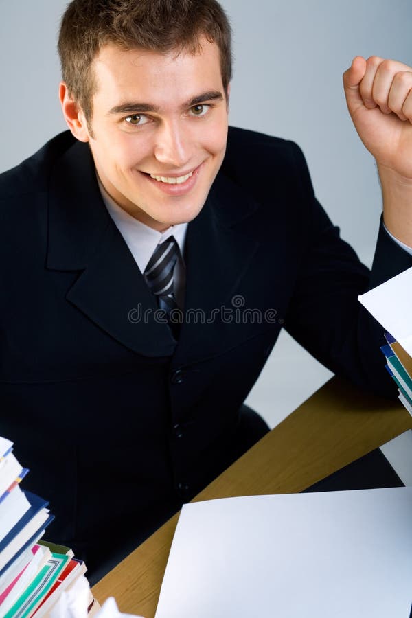 Estudiante U Hombre De Negocios, Presentando Foto de archivo - Imagen ...