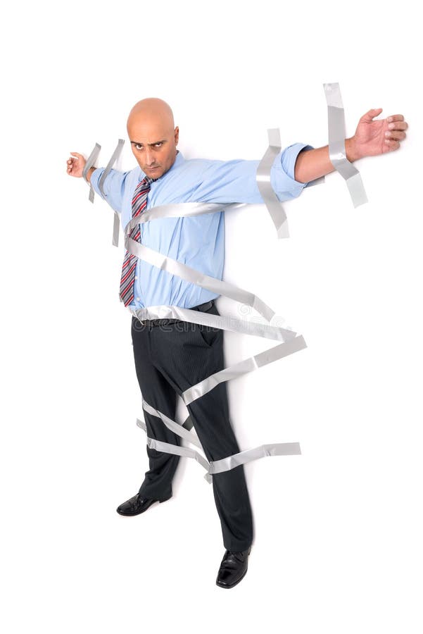 Hombre De Negocios Pegado a La Pared Imagen de archivo - Imagen de ...