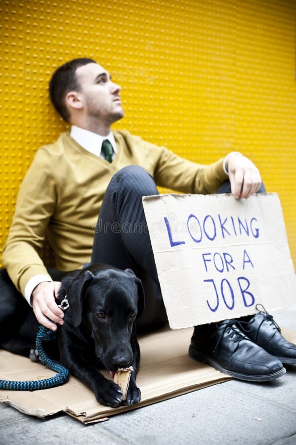 Hombre desempleado imagen de archivo. Imagen de empresario - 11546777