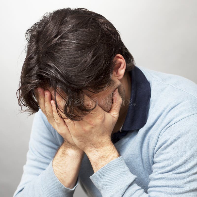 Hombre desgraciado foto de archivo. Imagen de suicidio - 31803242