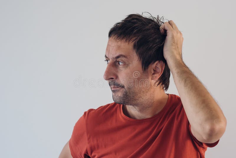 Hombre Distraído Olvidadizo Imagen de archivo - Imagen de confuso ...