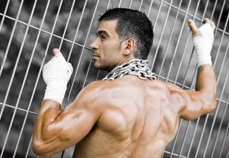 Hombre grosero atractivo foto de archivo. Imagen de furioso - 15203538