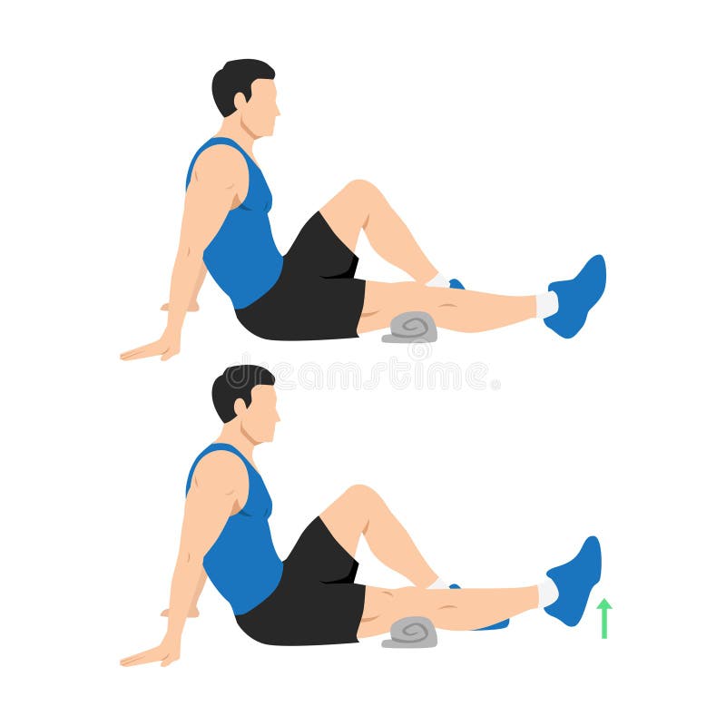 Hombre Haciendo Ejercicio De Extensiones De Rodilla Sentadas ... Hombre Haciendo Ejercicio De Extensiones De Rodilla Sentadas ...