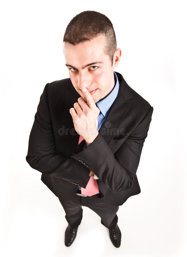 Hombre indeciso imagen de archivo. Imagen de empollamiento - 23564543