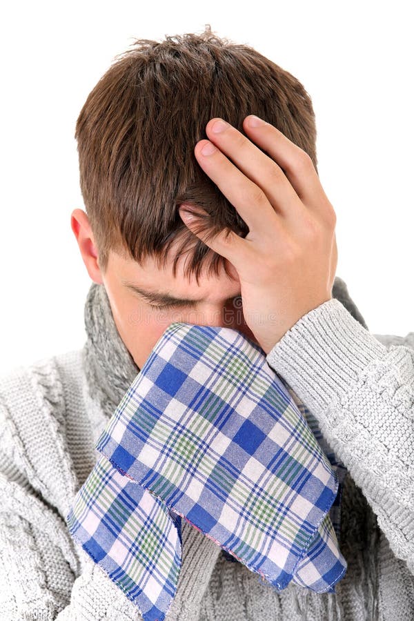 Hombre joven enfermo foto de archivo. Imagen de primer - 33261614