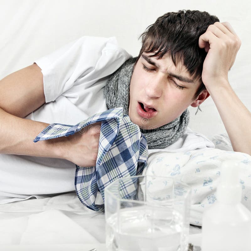 Hombre joven enfermo imagen de archivo. Imagen de travieso - 47990919