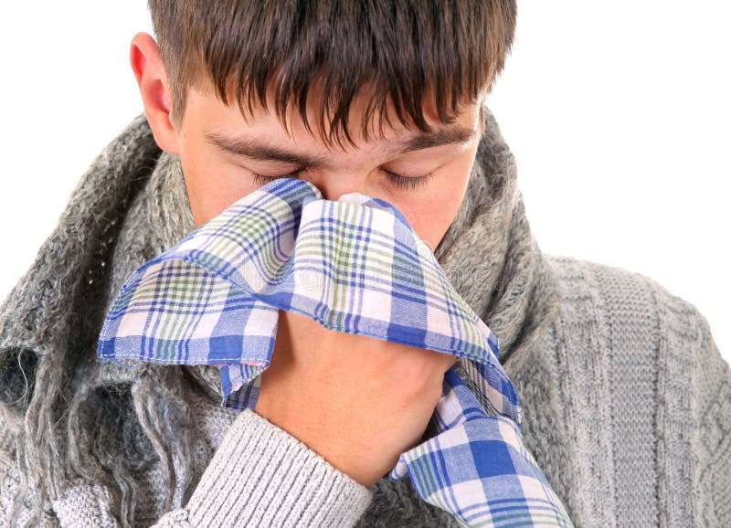 Hombre joven enfermo foto de archivo. Imagen de soplo - 52103934