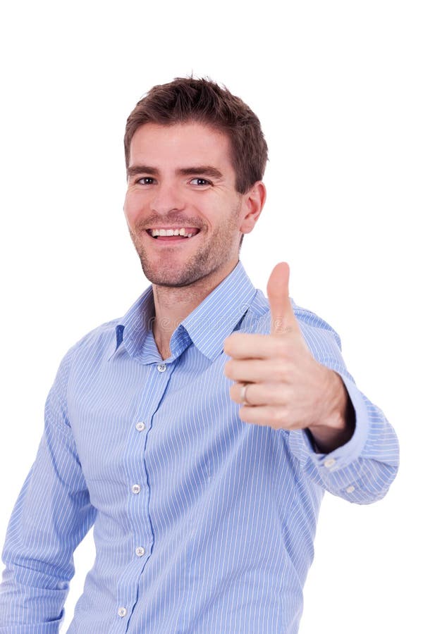 Hombre Joven Hermoso Con Gesto Aceptable Imagen de archivo - Imagen de ...