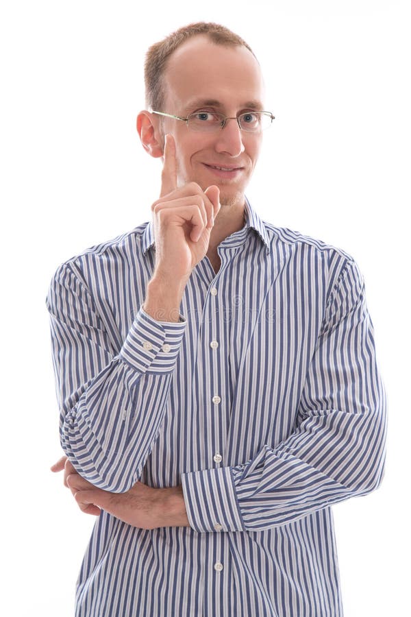 Hombre Listo Que Ríe - Como Un Profesor Imagen de archivo - Imagen de ...