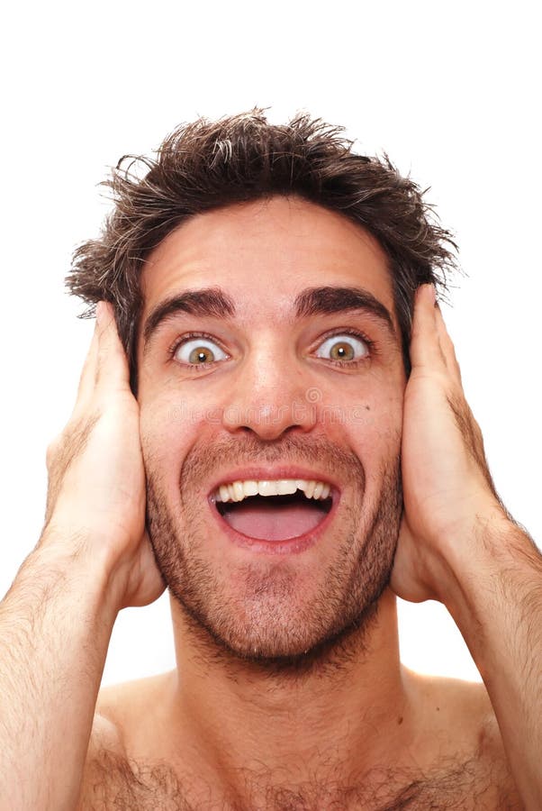 Hombre loco foto de archivo. Imagen de retrato, hombre - 8101614
