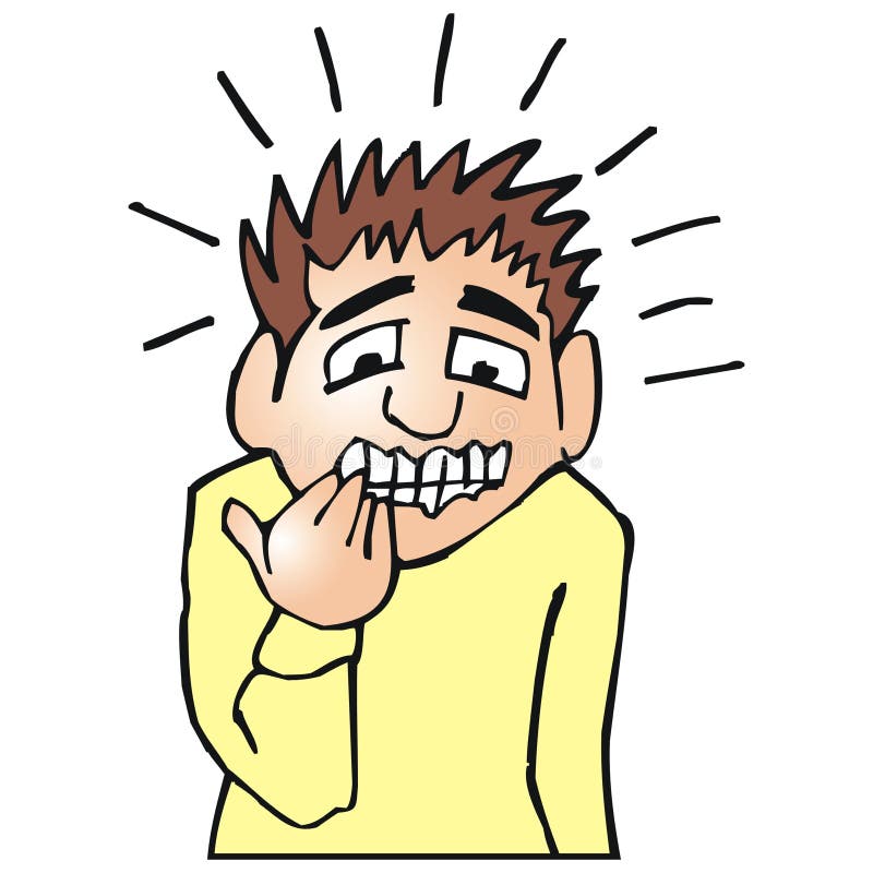 Clip Art De Persona Ansiosa 112 100+ Anxiété Stock Illustrations,