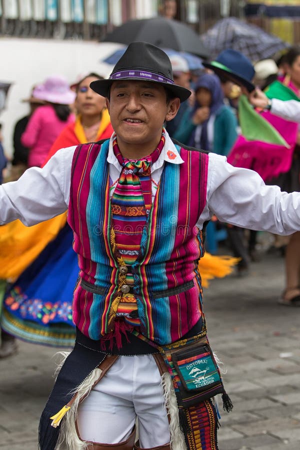 Hombre Quechua En Equipo Tradicional Foto de archivo editorial - Imagen ...