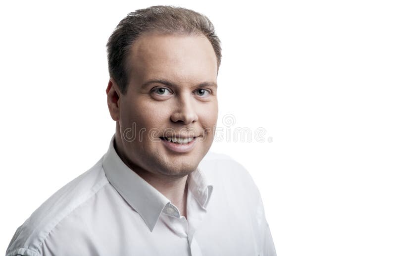 Hombre Respetable En Una Camisa Blanca Imagen de archivo - Imagen de ...