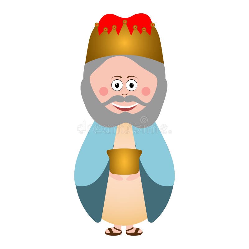 Uno De Los Tres Hombres Sabios Personaje De Dibujos Animados ...