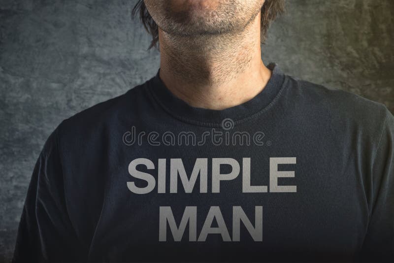 Hombre simple foto de archivo. Imagen de simple, hombre - 58015754