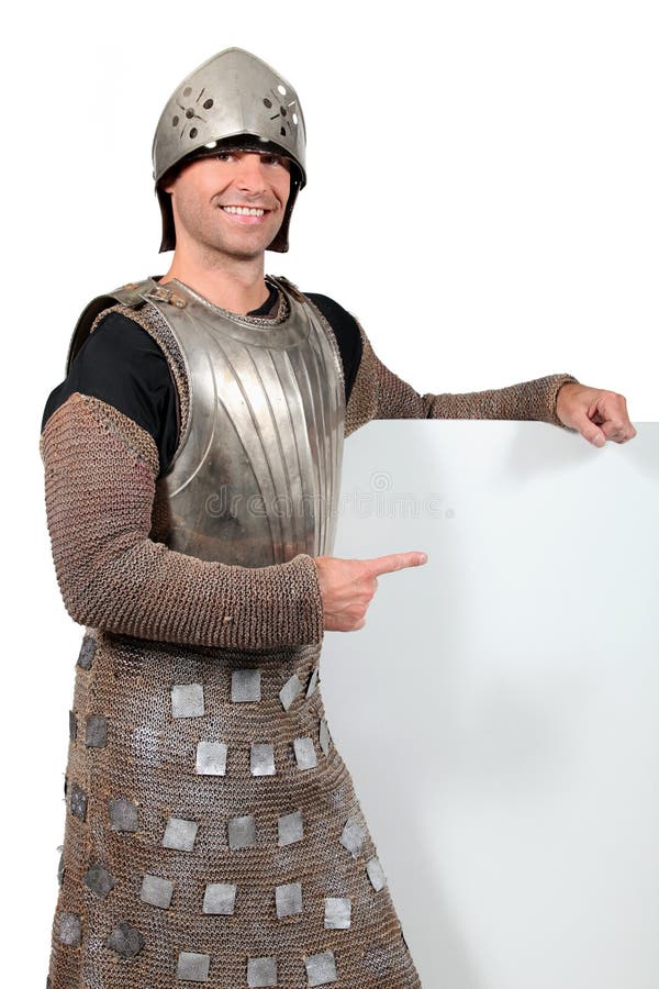 Hombre Vestido Como Caballero Foto de archivo - Imagen de medio, libre ...