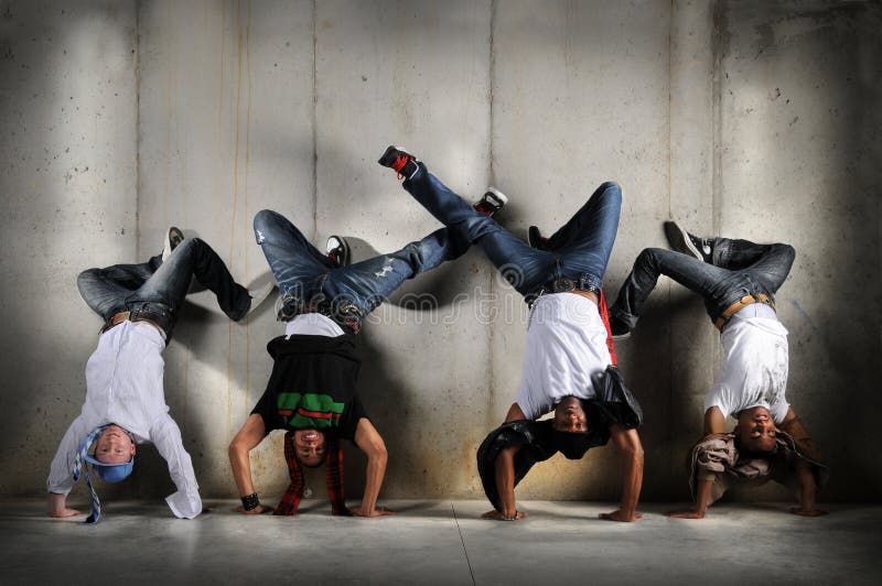 Hombres De Hip Hop En Handstand Imagen de archivo - Imagen de ...