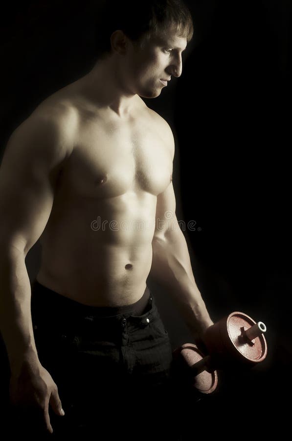 Hombres Fuertes Imagen De Archivo Imagen De Fuerza Entrenamiento