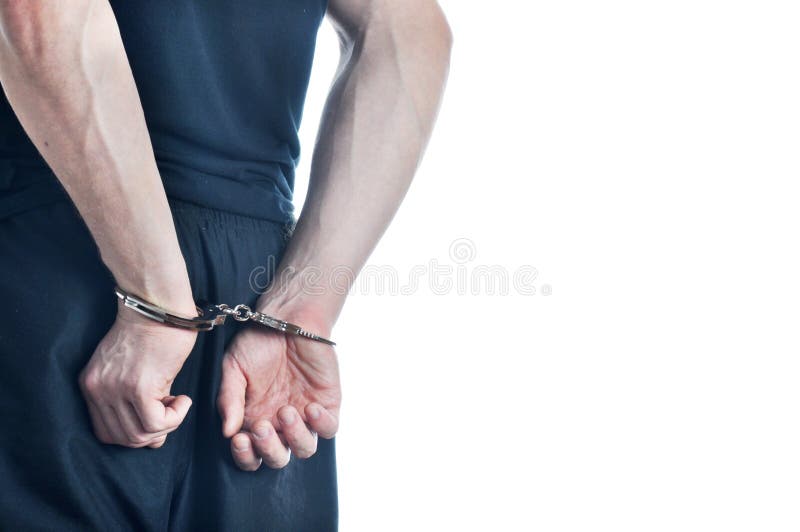 Muchacho Joven Arrestado Para Un Delito Menor Foto de archivo - Imagen ...