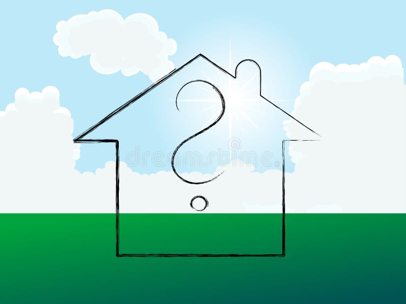 House Outline Empty stock vector. Illustration of gray - 29738619