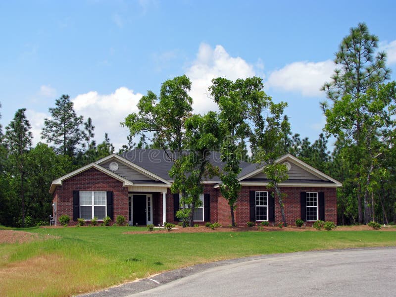 Ranch Home stock image. Image of blue, living, brand, nice - 6840703